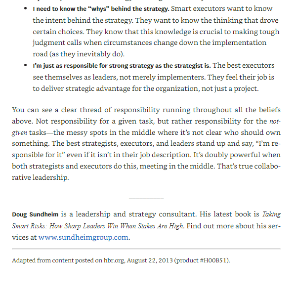 HBR Guide To Executing Your Strategy (HBR Guide)