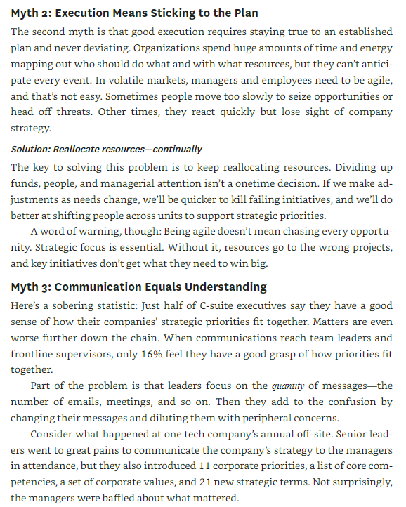 HBR Guide To Executing Your Strategy (HBR Guide)