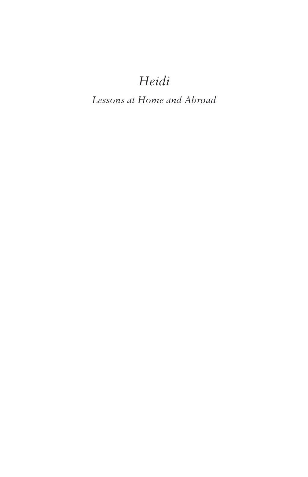 Heidi: Her Early Lessons And Travels (Alma Junior Classics) - FAHASA.COM