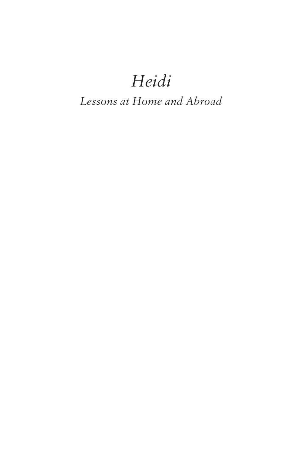 Heidi: Her Early Lessons And Travels (Alma Junior Classics) - FAHASA.COM