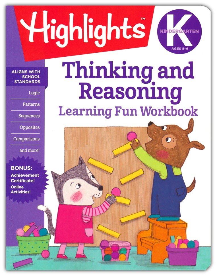 Highlights Kindergarten Learning Workbook Pack: Reading; Math Concepts ...