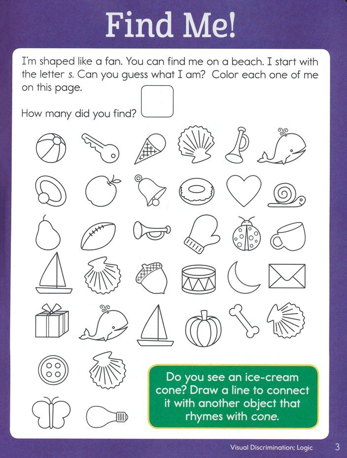 Highlights Kindergarten Learning Workbook Pack: Reading; Math Concepts ...