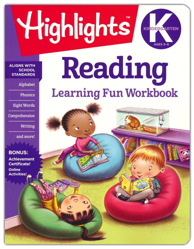 Highlights Kindergarten Learning Workbook Pack: Reading; Math Concepts ...