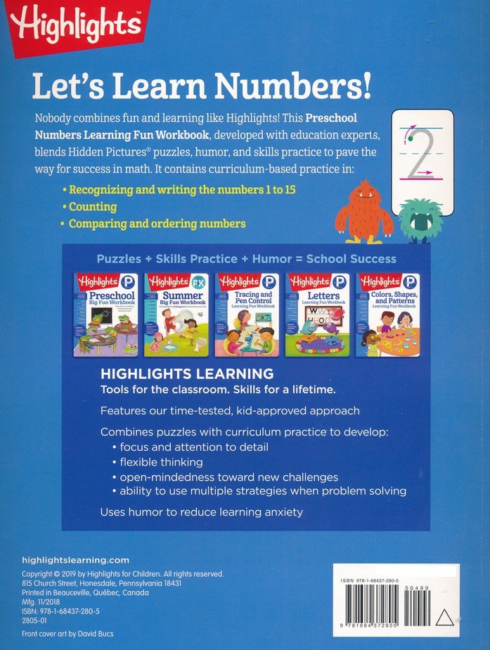Highlights Preschool Learning Workbook Pack: Colors, Shapes, And ...