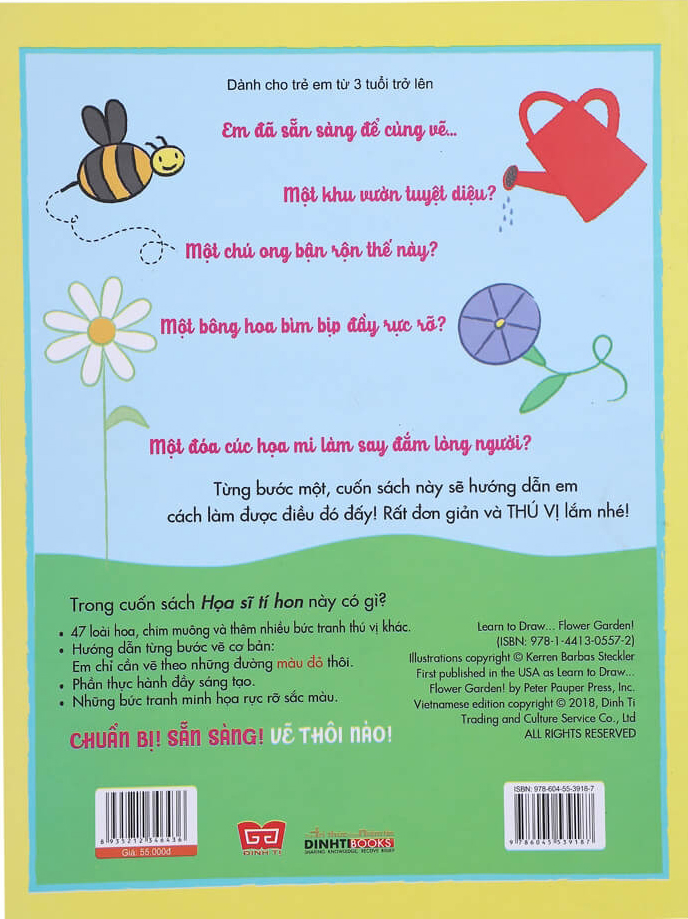 Sách Họa Sĩ Tí Hon - Nào, Ta Cùng Học Vẽ … Khu Vườn Hoa! - Learn To Dra ...