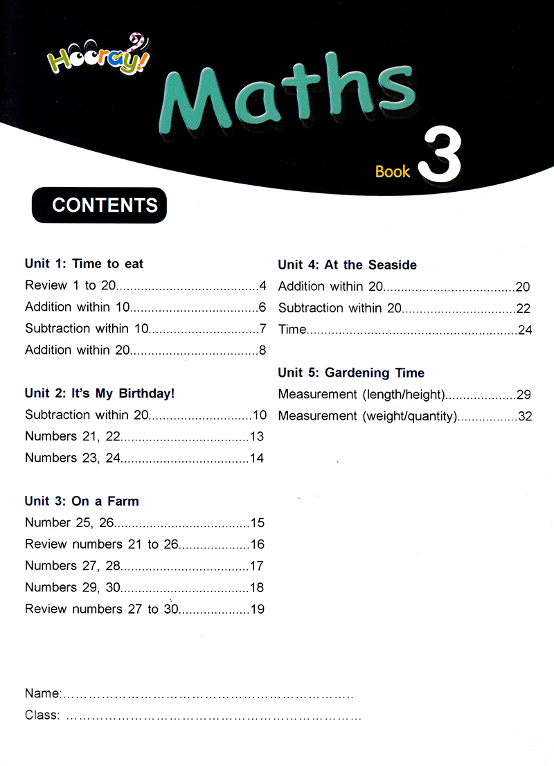 Sách Hooray Math - Để Con Không Còn Sợ Toán (Book3) - FAHASA.COM