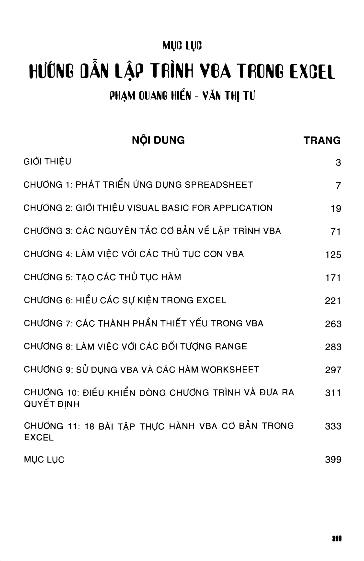 Hướng Dẫn Lập Trình VBA Cho Excel PDF - YDS.EDU.VN