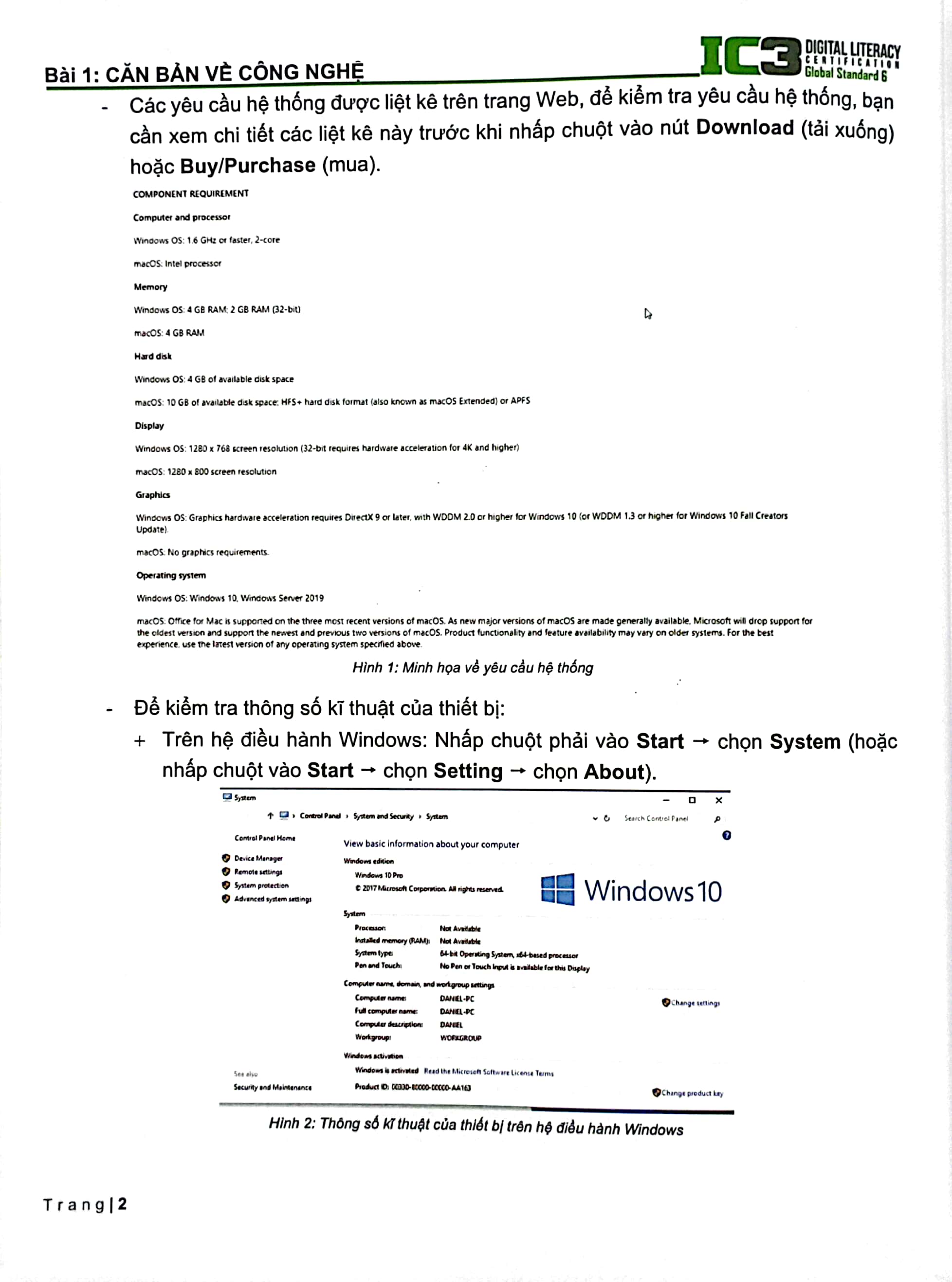 Bộ Tăng Cường Tin Học Quốc Tế - IC3-GS6 Level 3 PDF - YDS.EDU.VN