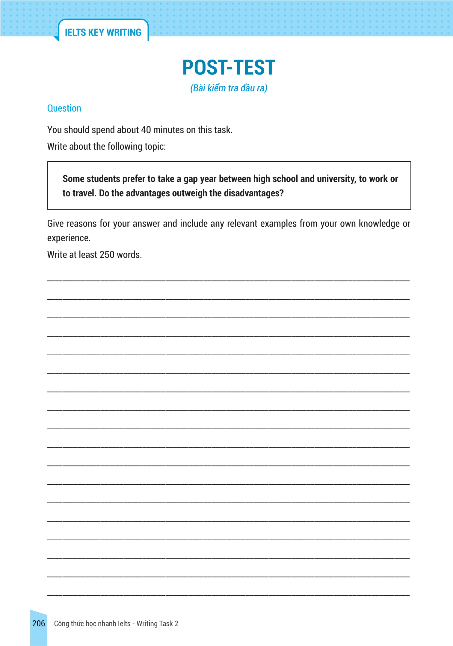 IELTS KEY WRITING - Công Thức Học Nhanh IELTS - Writing Task 2 PDF - Tờ ...