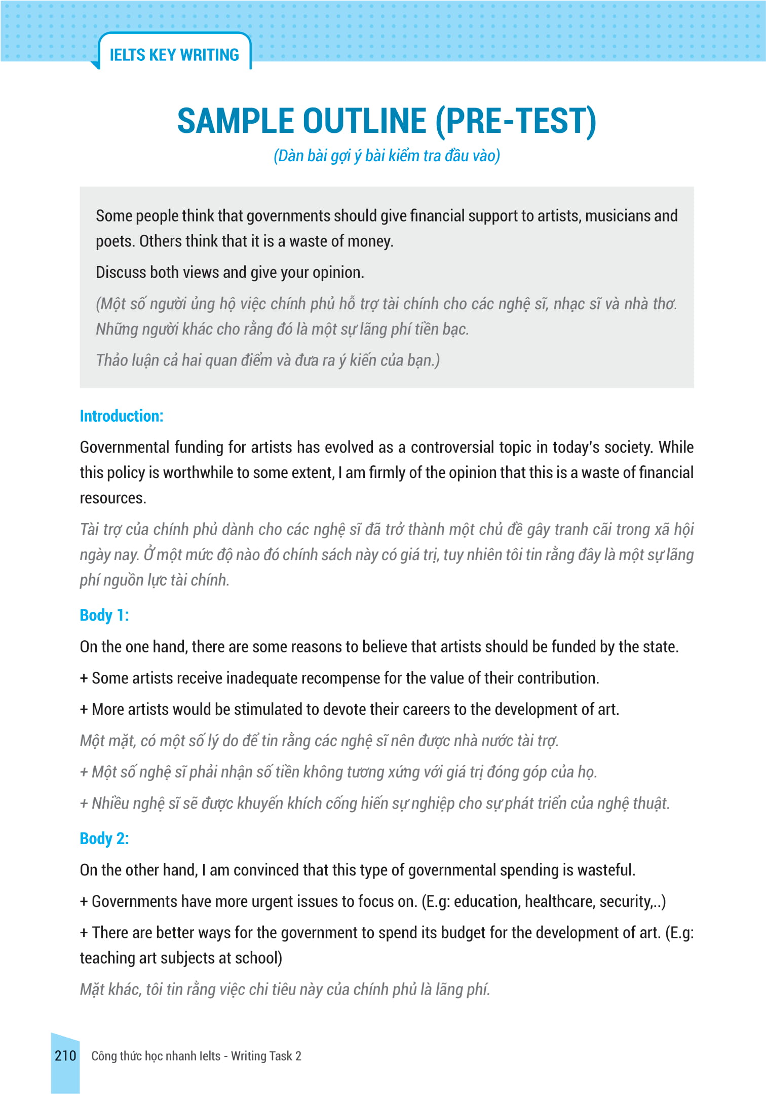 Sách IELTS KEY WRITING - Công Thức Học Nhanh IELTS - Writing Task 2 ...