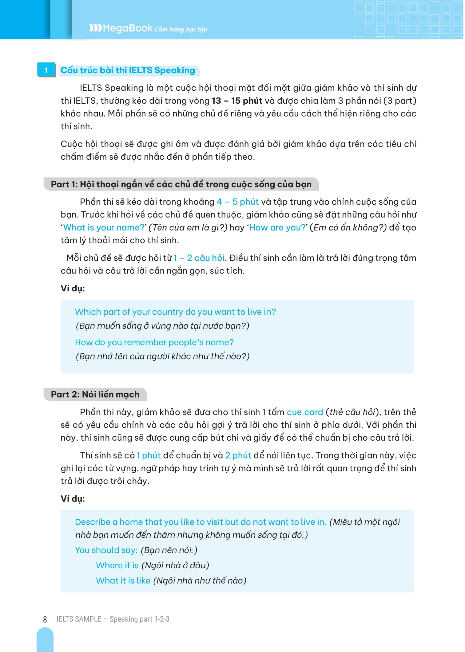 IELTS Sample Speaking Part 1-2-3 Tuyển Tập Câu Trả Lời Mẫu Hay Nhất PDF ...