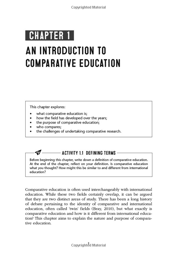 Introduction To Comparative And International Education