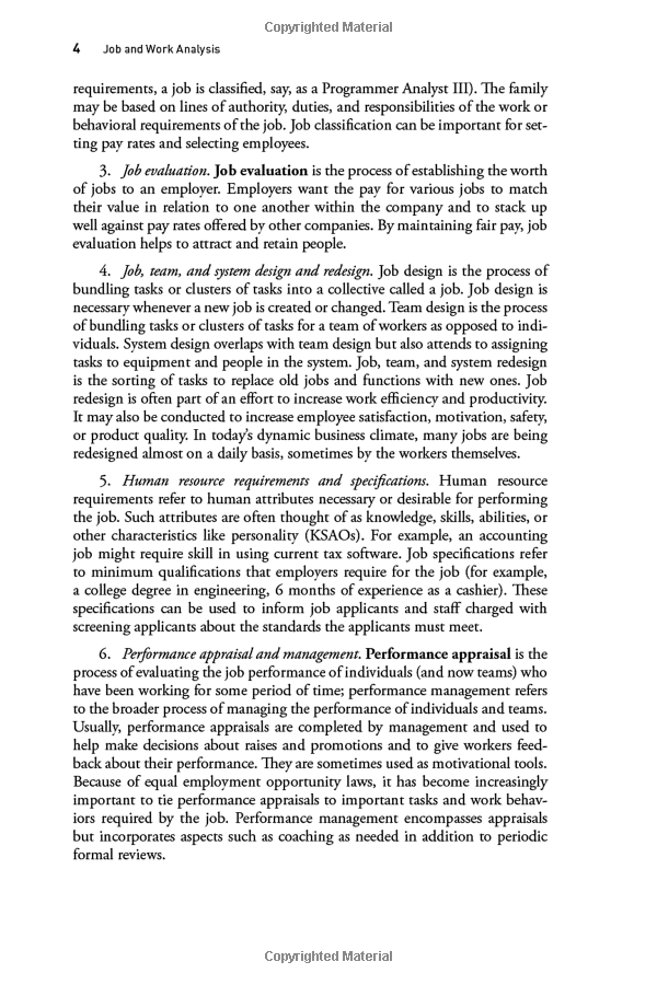 Job And Work Analysis: Methods, Research, And Applications For Human Resource Managemen - FAHASA.COM