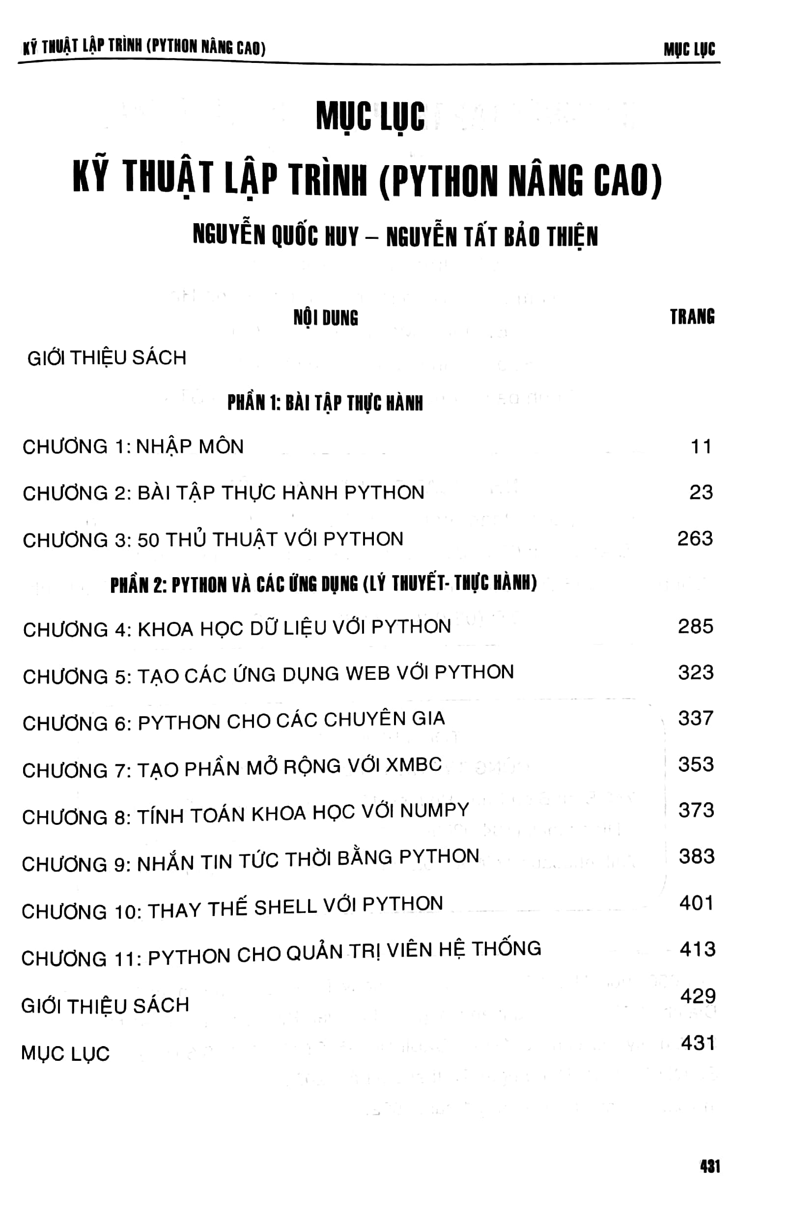 Kỹ Thuật Lập Trình Python Nâng Cao PDF - YDS.EDU.VN