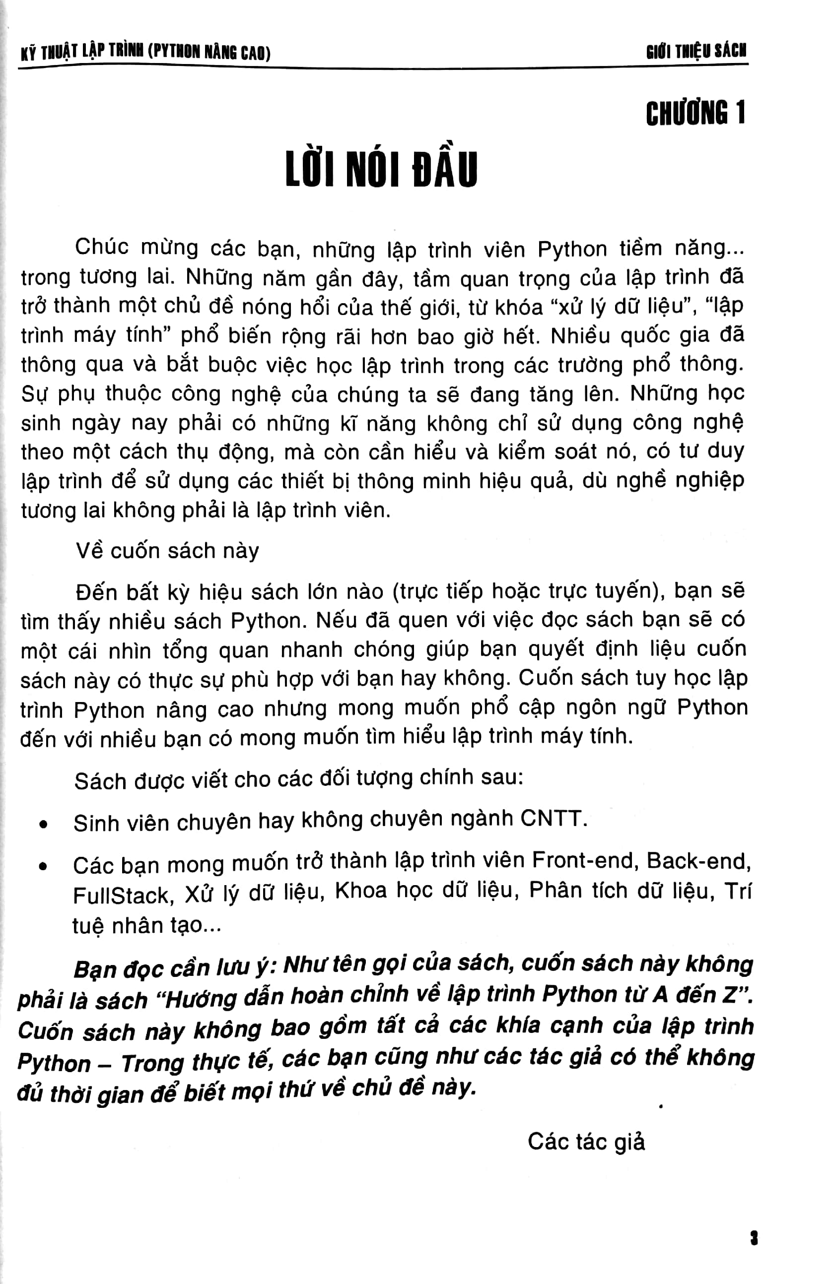 Kỹ Thuật Lập Trình Python Nâng Cao PDF - YDS.EDU.VN