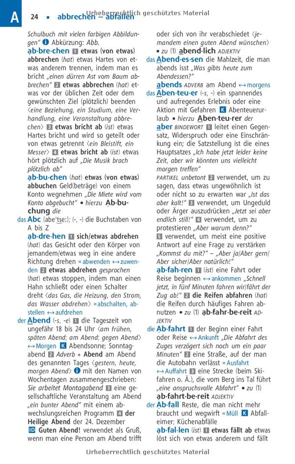 Langenscheidt Schulwörterbuch Deutsch als Fremdsprache - FAHASA.COM