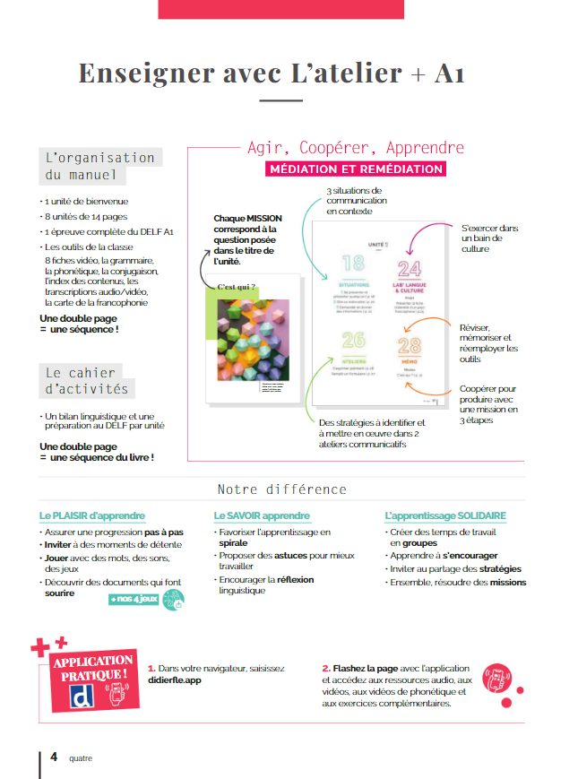 L'atelier + A1 (édition 2022) - Livre + livre numérique + didierfle.app ...