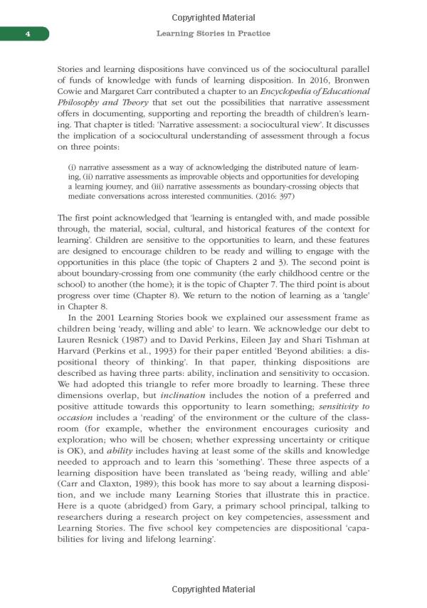 Learning Stories In Practice