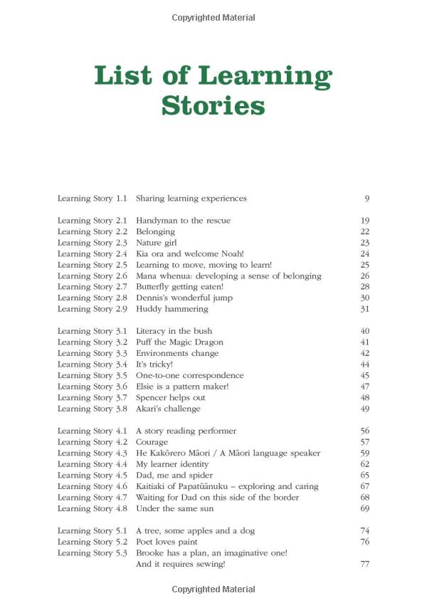 Learning Stories In Practice