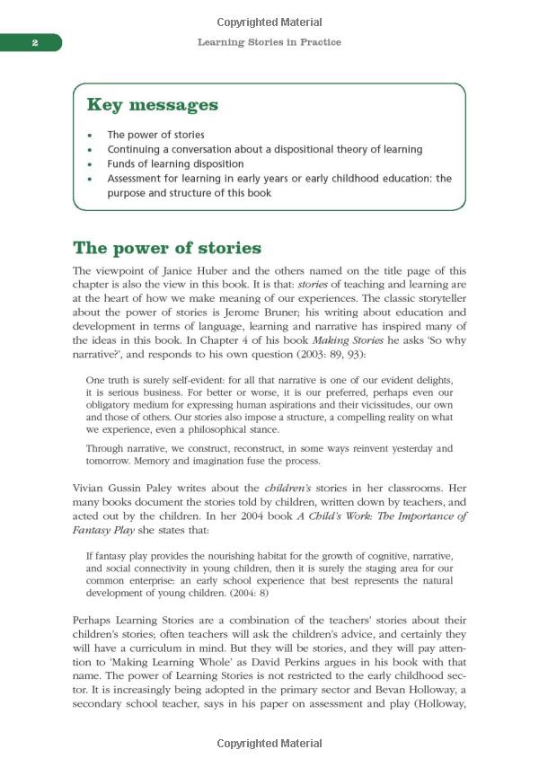 Learning Stories In Practice