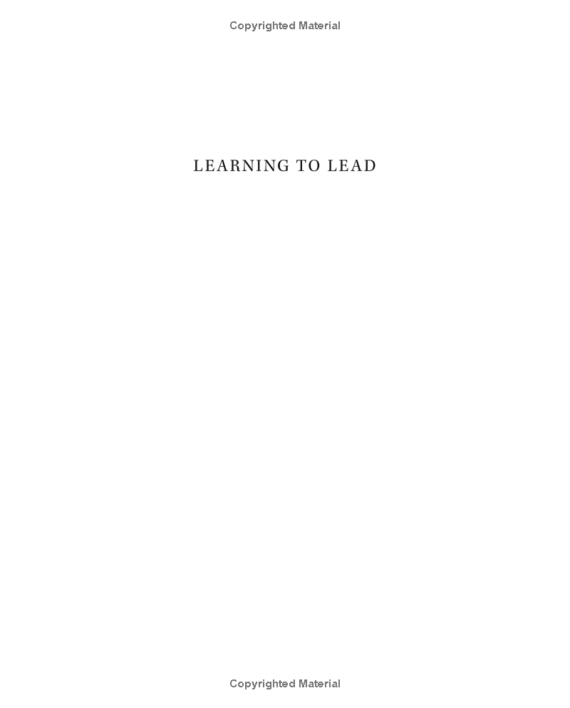 Learning To Lead: A Workbook On Becoming A Leader - FAHASA.COM