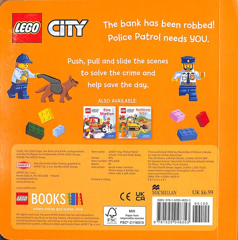 LEGO® City. Police Patrol: A Push, Pull And Slide Book - FAHASA.COM