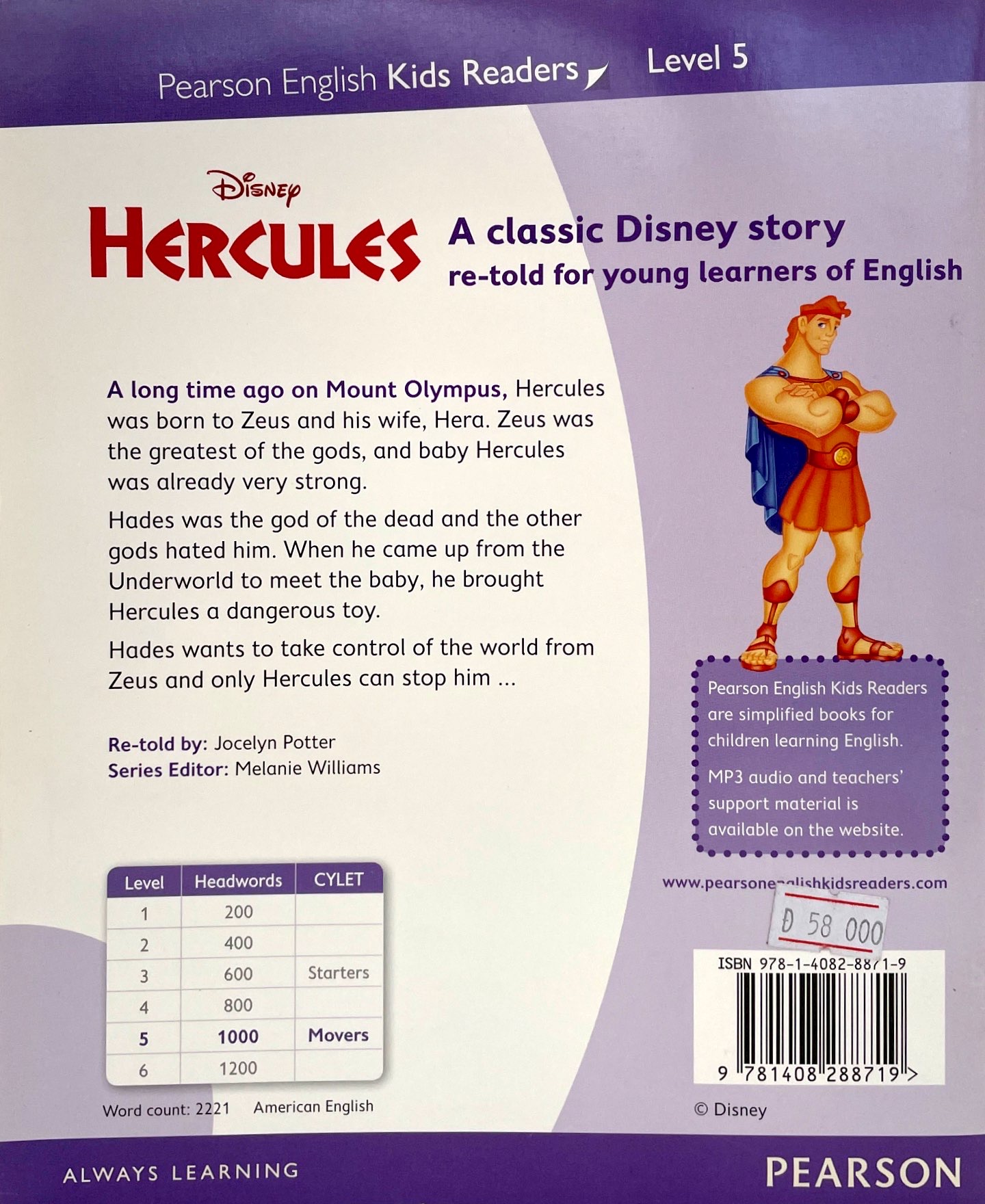 Level 5: Disney Hercules (Pearson English Kids Readers) - FAHASA.COM
