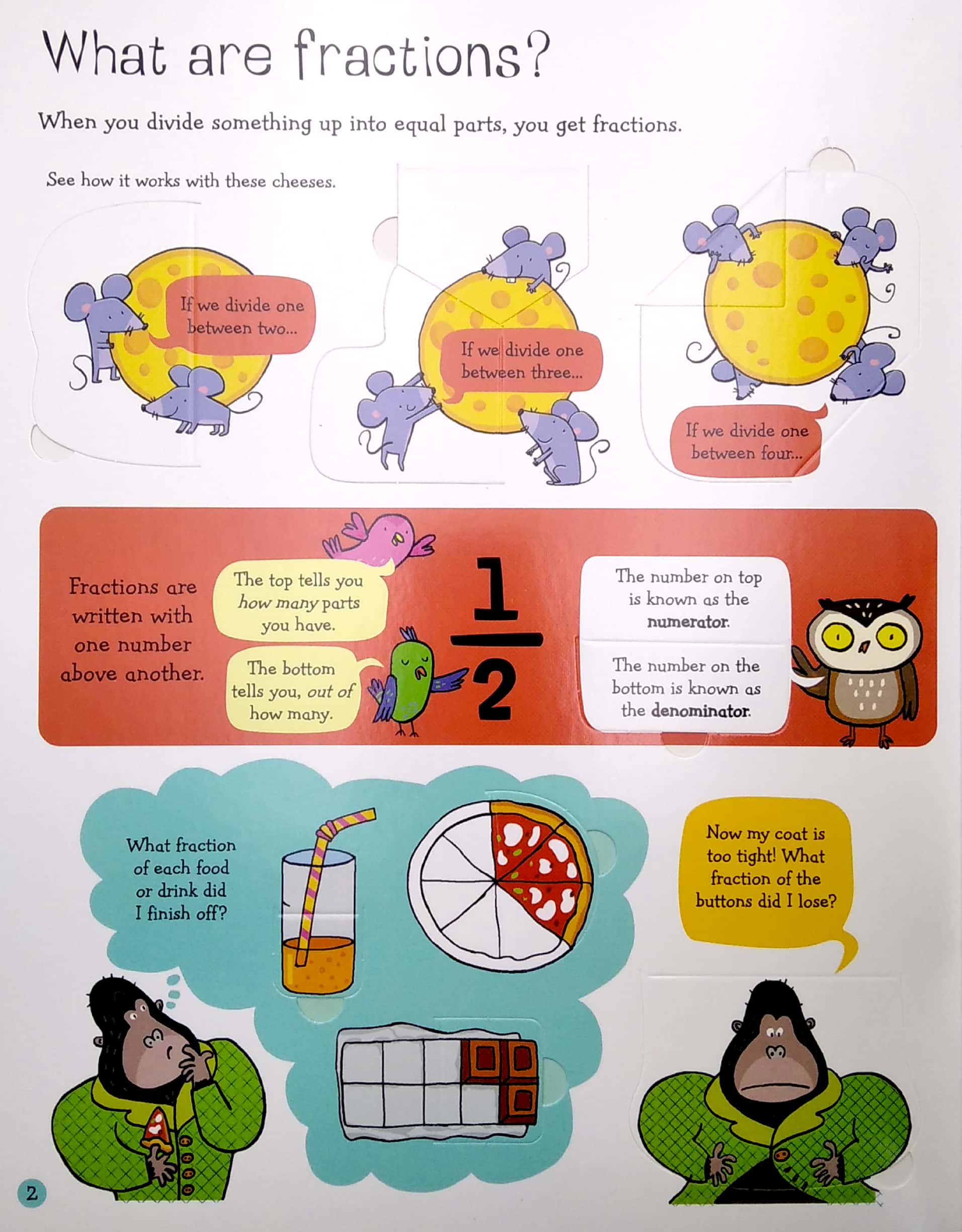 Lift-the-flap Fractions And Decimals - FAHASA.COM