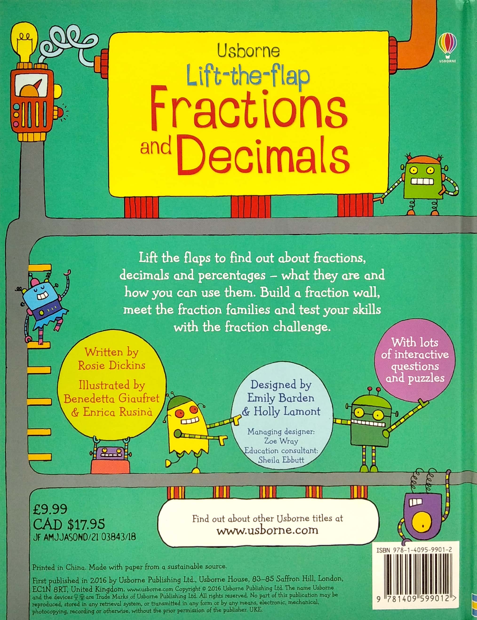 Lift-the-flap Fractions And Decimals - FAHASA.COM