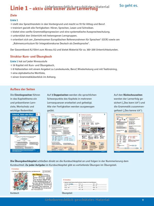 Linie 1 A2.1: Deutsch in Alltag und Beruf. Kurs- und Übungsbuch mit DVD-ROM