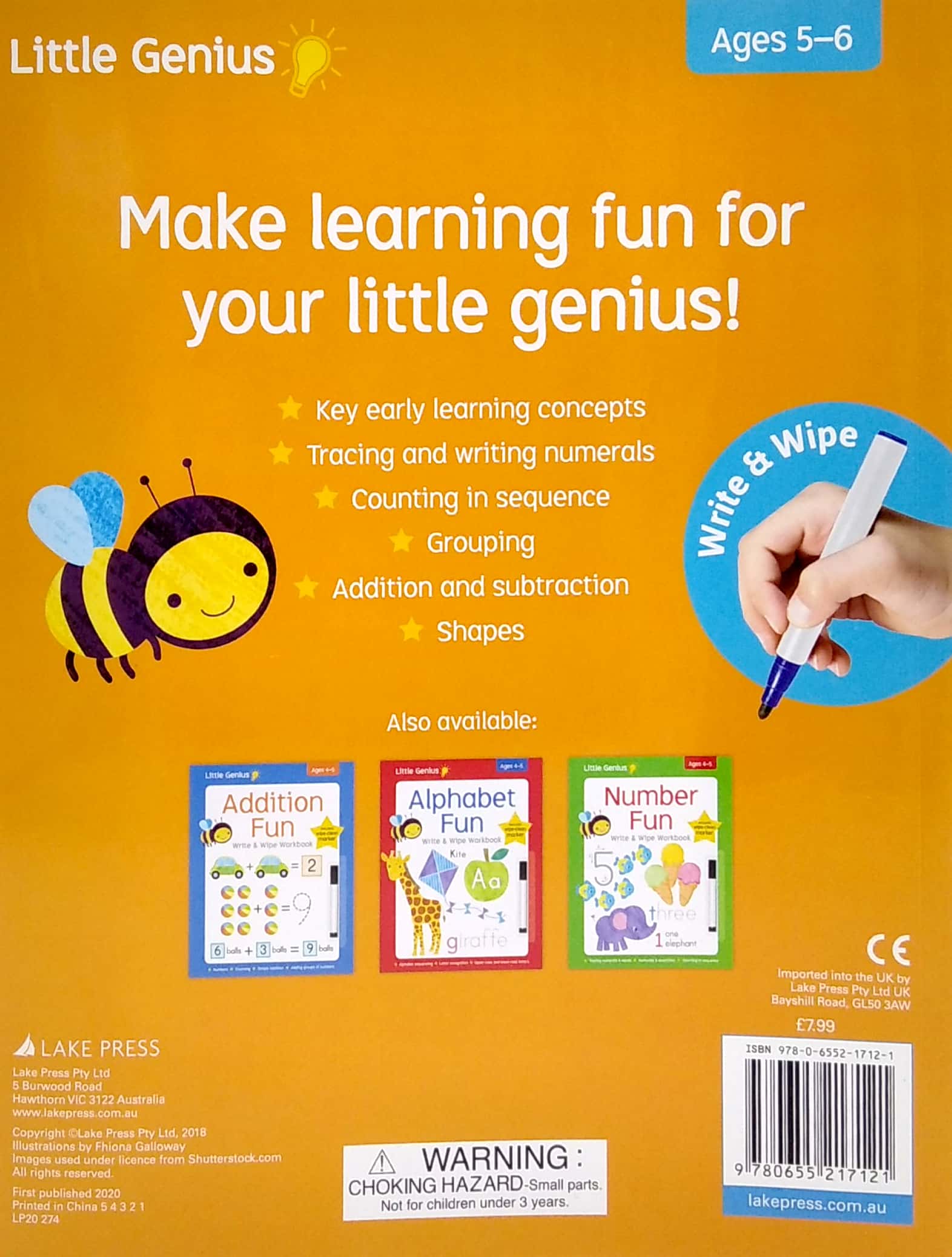 Little Genius: Maths Fun Educational Workbook - FAHASA.COM