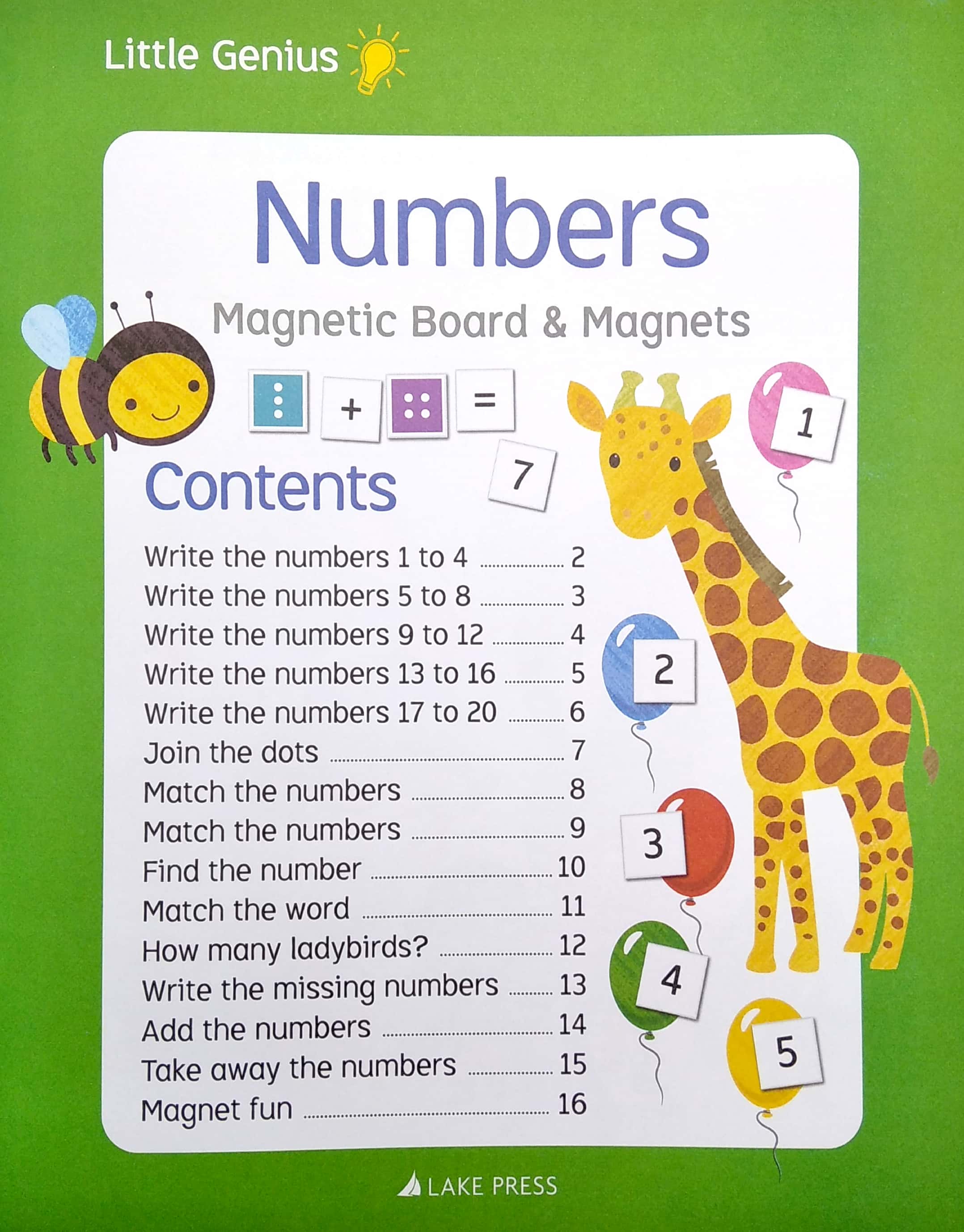 Little Genius: Numbers Magnetic Board & Magnets