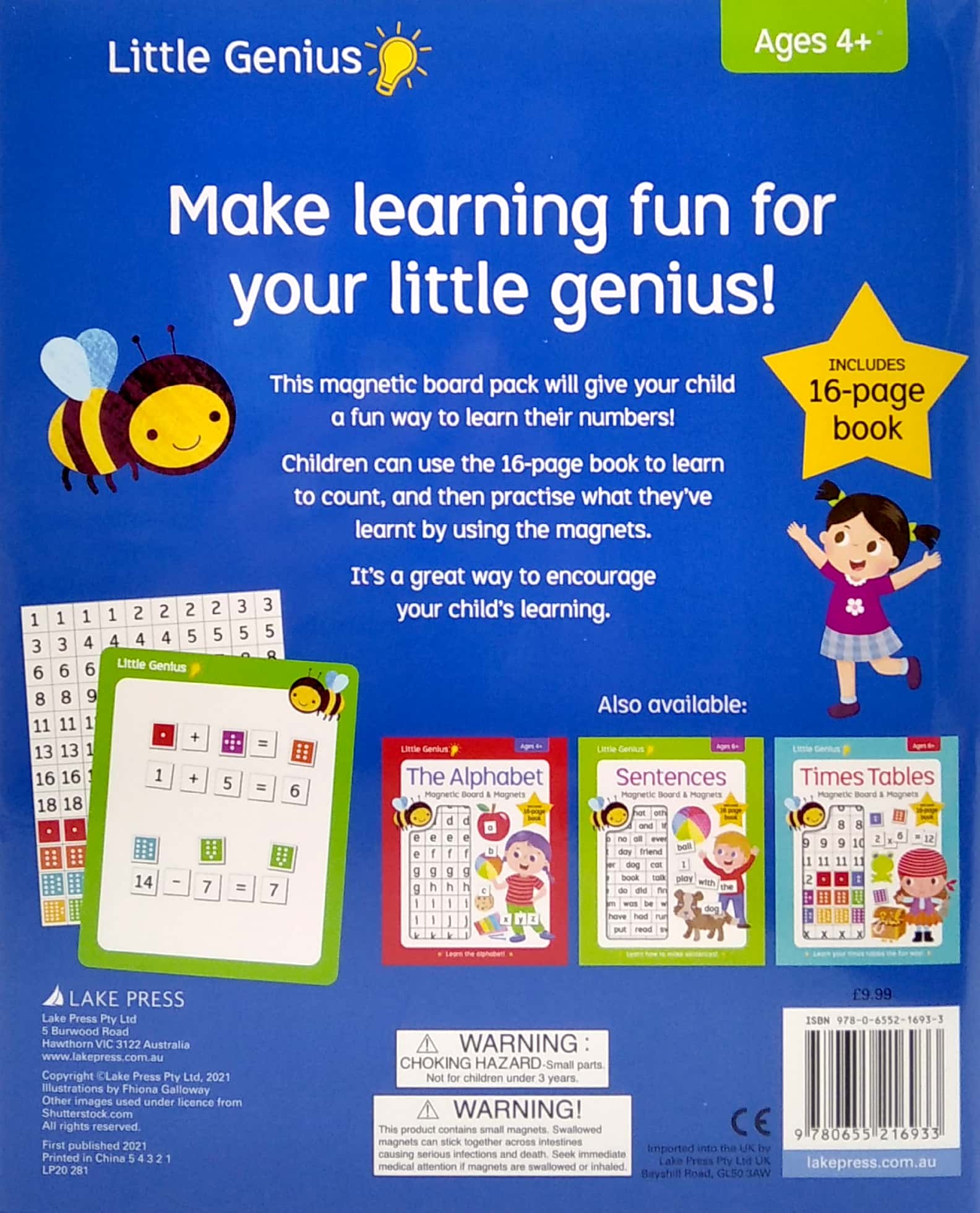 Little Genius: Numbers Magnetic Board & Magnets