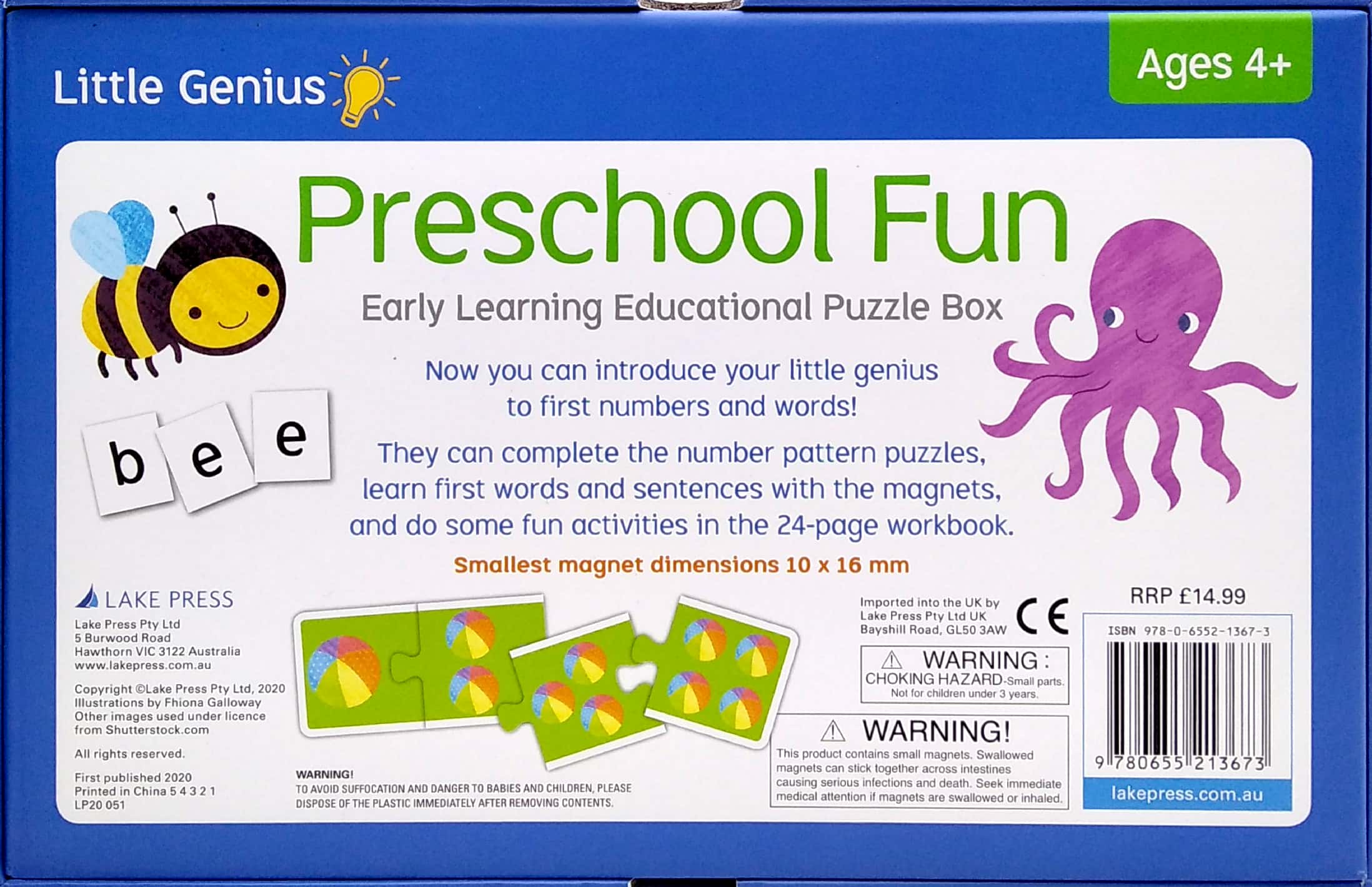 Little Genius: Preschool Fun Early Learning Educational Puzzle Box ...