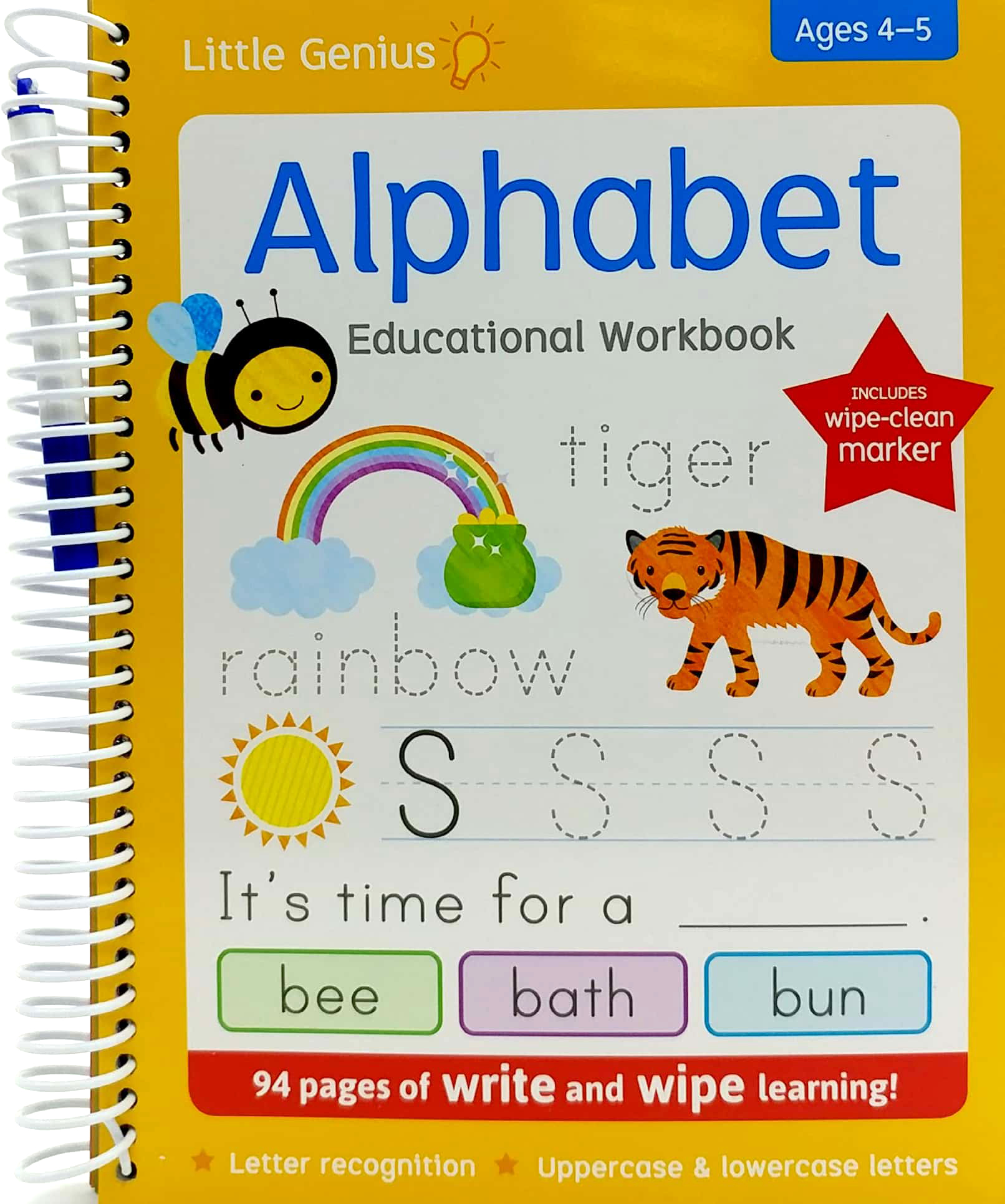 Little Genius Write And Wipe Bind Up - Alphabet - FAHASA.COM