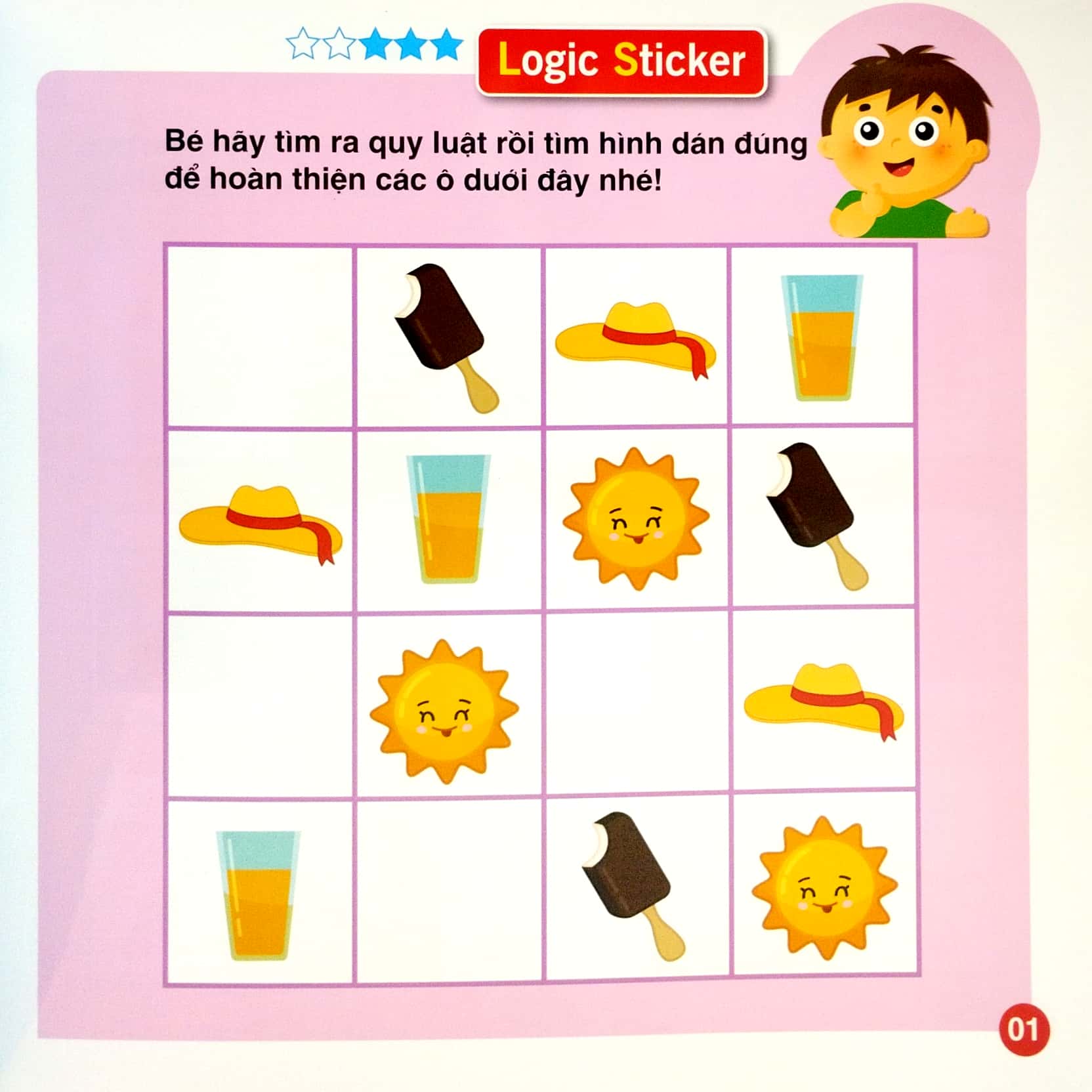 Logic Sticker For Kids - Dán Hình Phát Triển Tư Duy Cho Bé - Quyển 4 ...