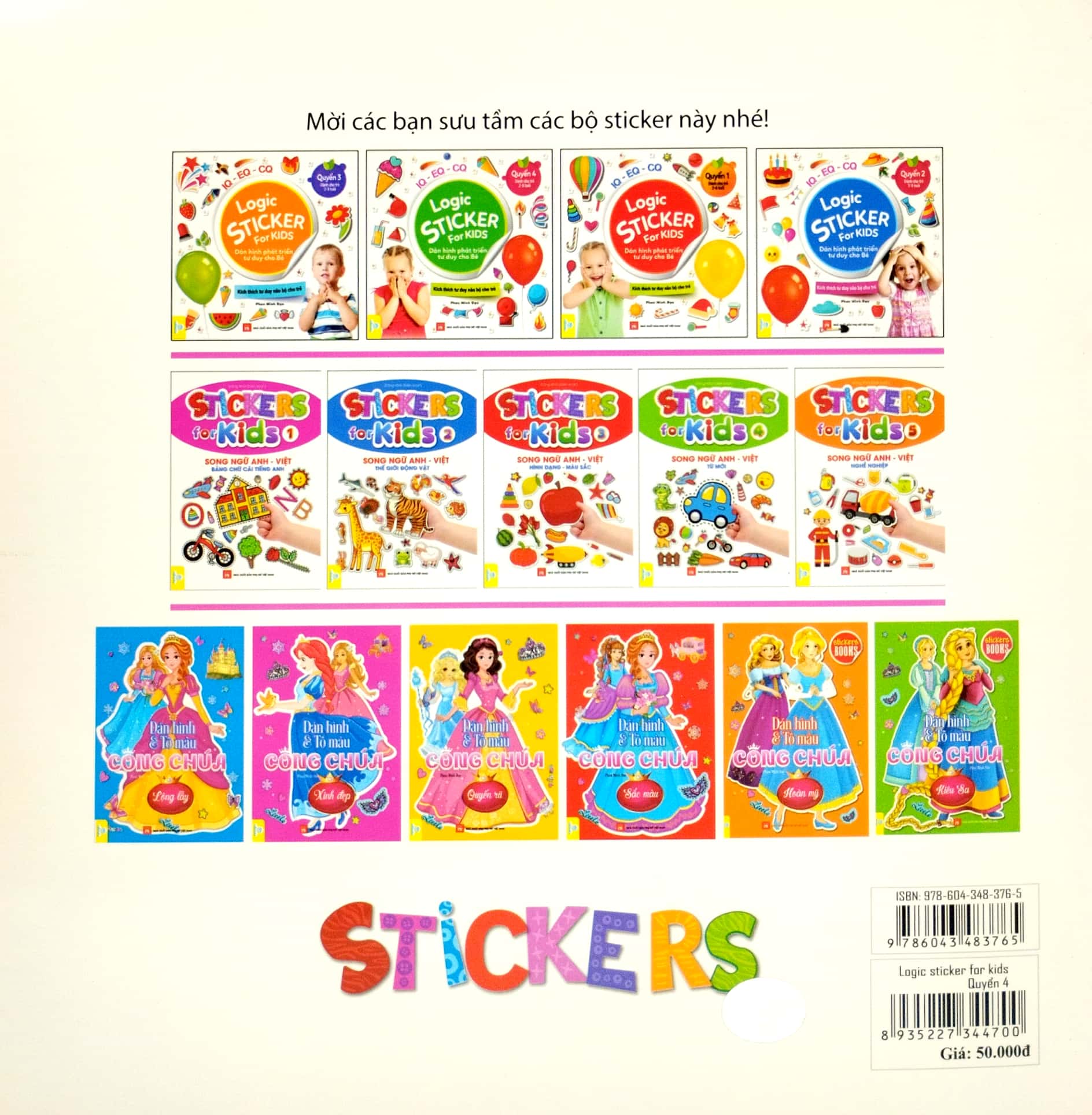 Logic Sticker For Kids - Dán Hình Phát Triển Tư Duy Cho Bé - Quyển 4 ...