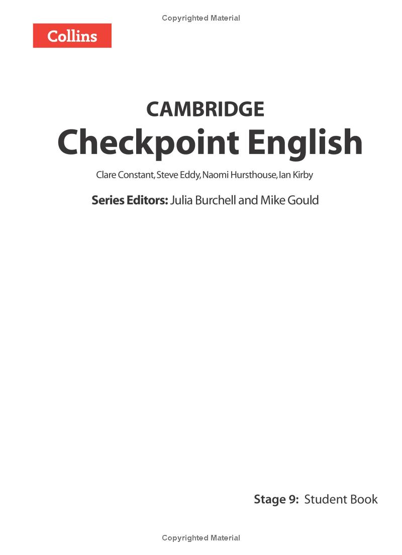 Collins Cambridge Checkpoint English – Stage 9: Student Book - FAHASA.COM
