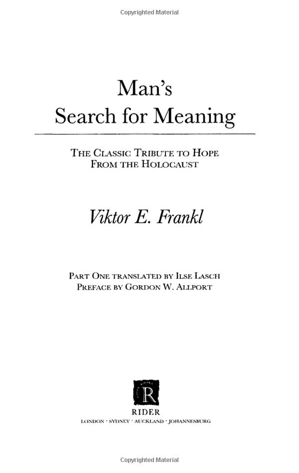 Man's Search For Meaning - FAHASA.COM