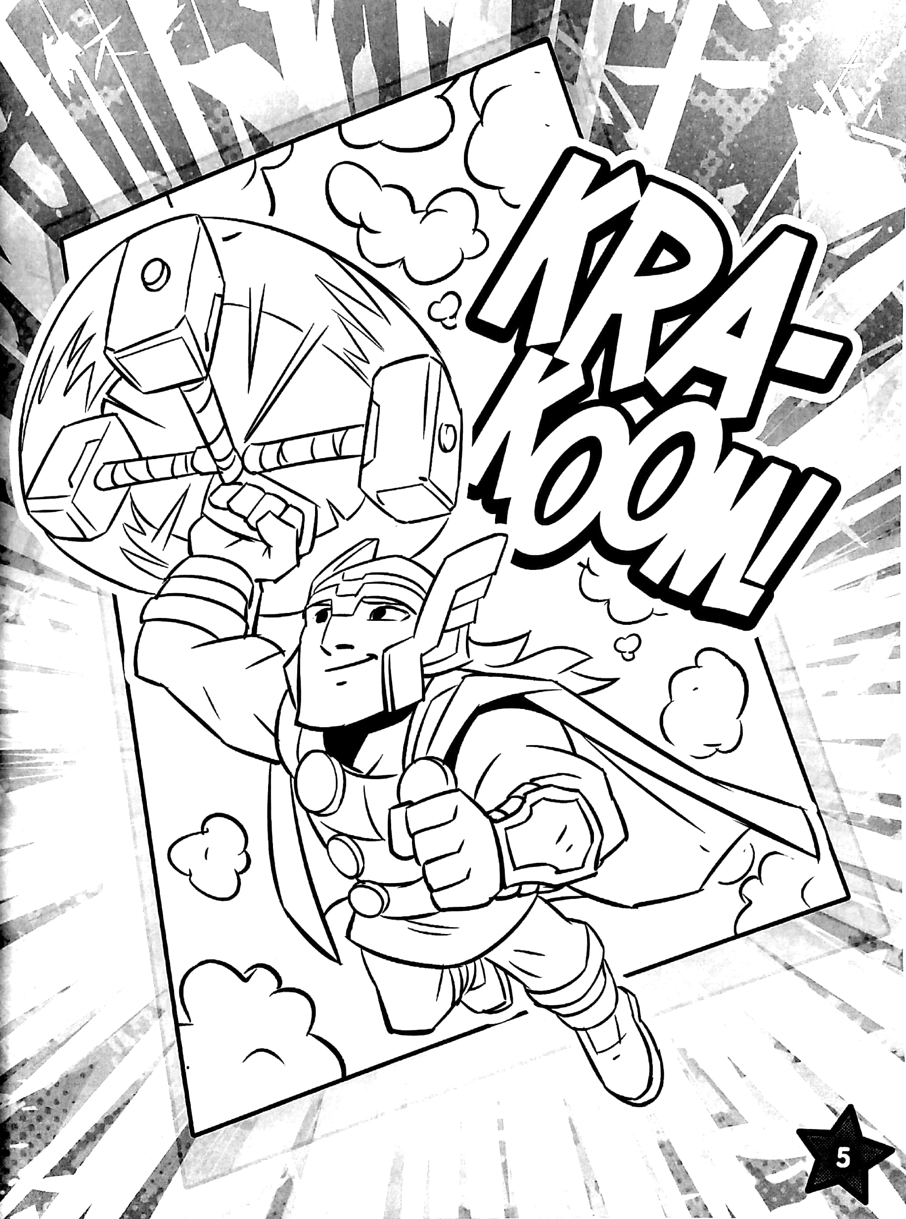 Marvel Superhero Adventures - Team Heroes Deluxe Colouring Book