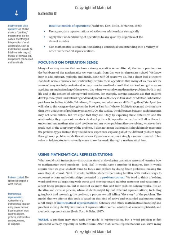 Mathematize It!: Going Beyond Key Words to Make Sense of Word Problems ...
