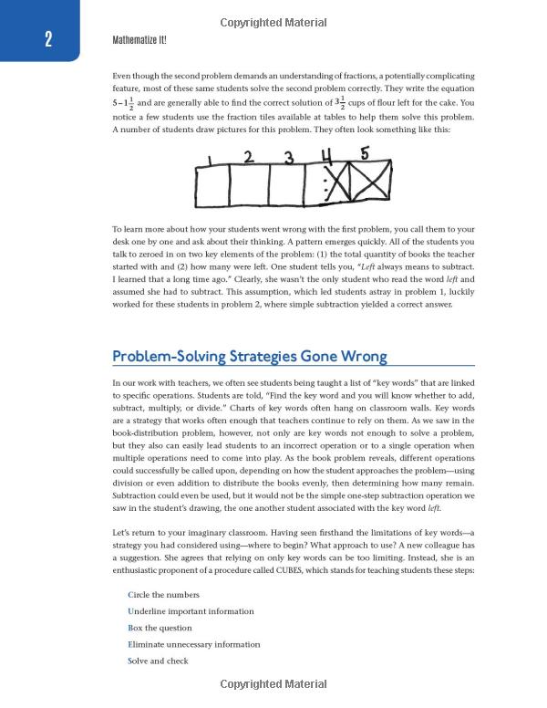 Mathematize It!: Going Beyond Key Words to Make Sense of Word Problems ...