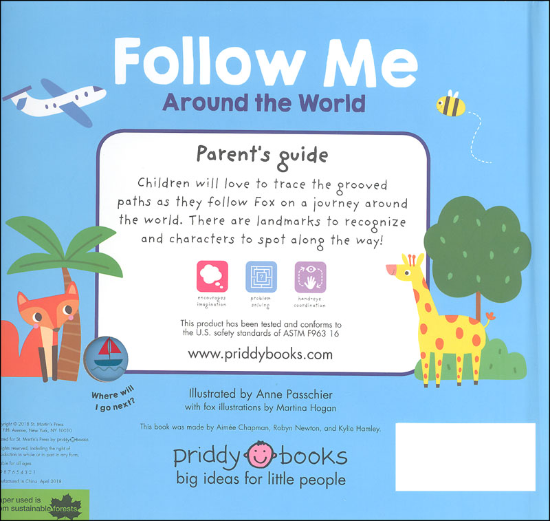 Maze Book: Follow Me Around The World (Finger Mazes) - FAHASA.COM