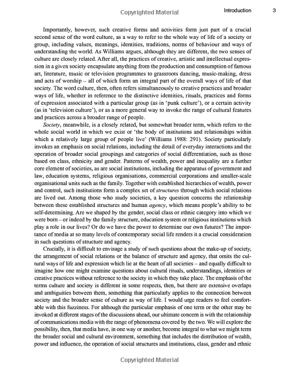 Media, Culture And Society: An Introduction Second Edition