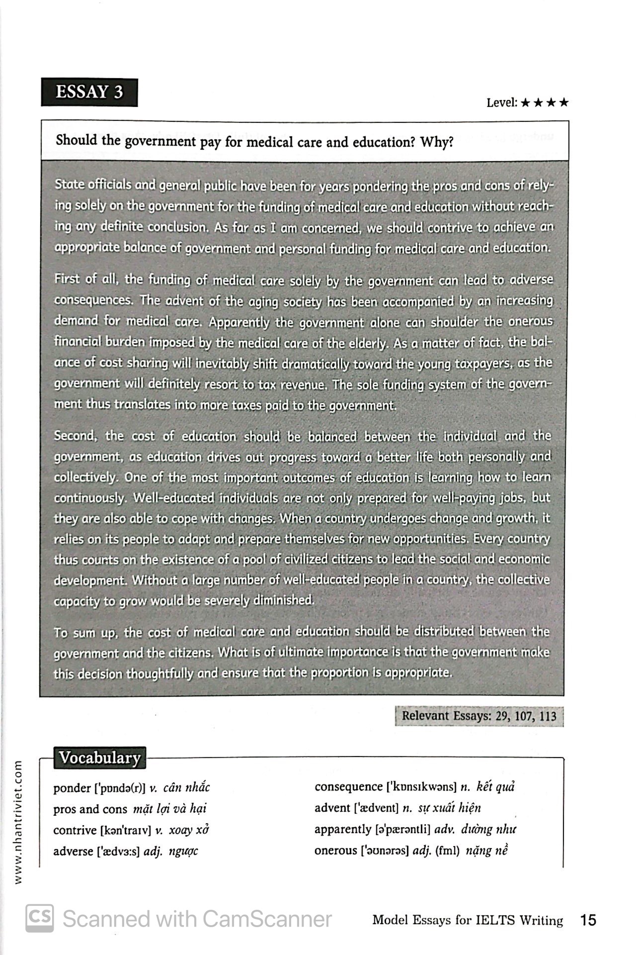 Sách Model Essays for IELTS Writing - FAHASA.COM