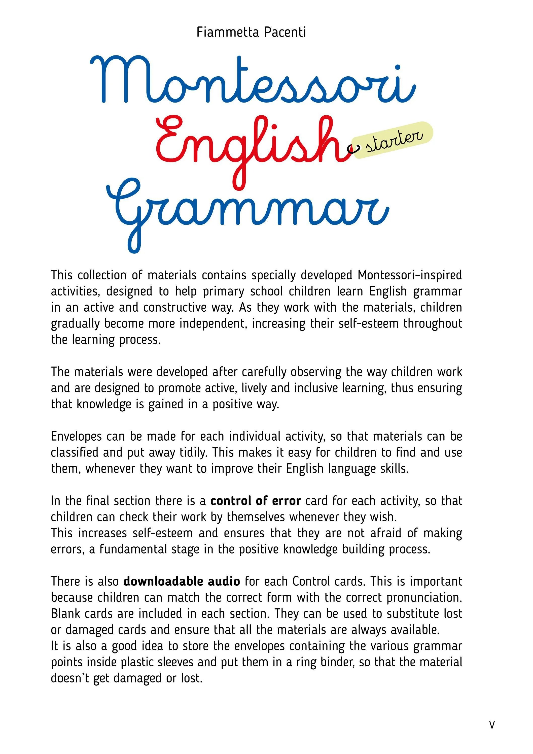 Montessori English Grammar - FAHASA.COM
