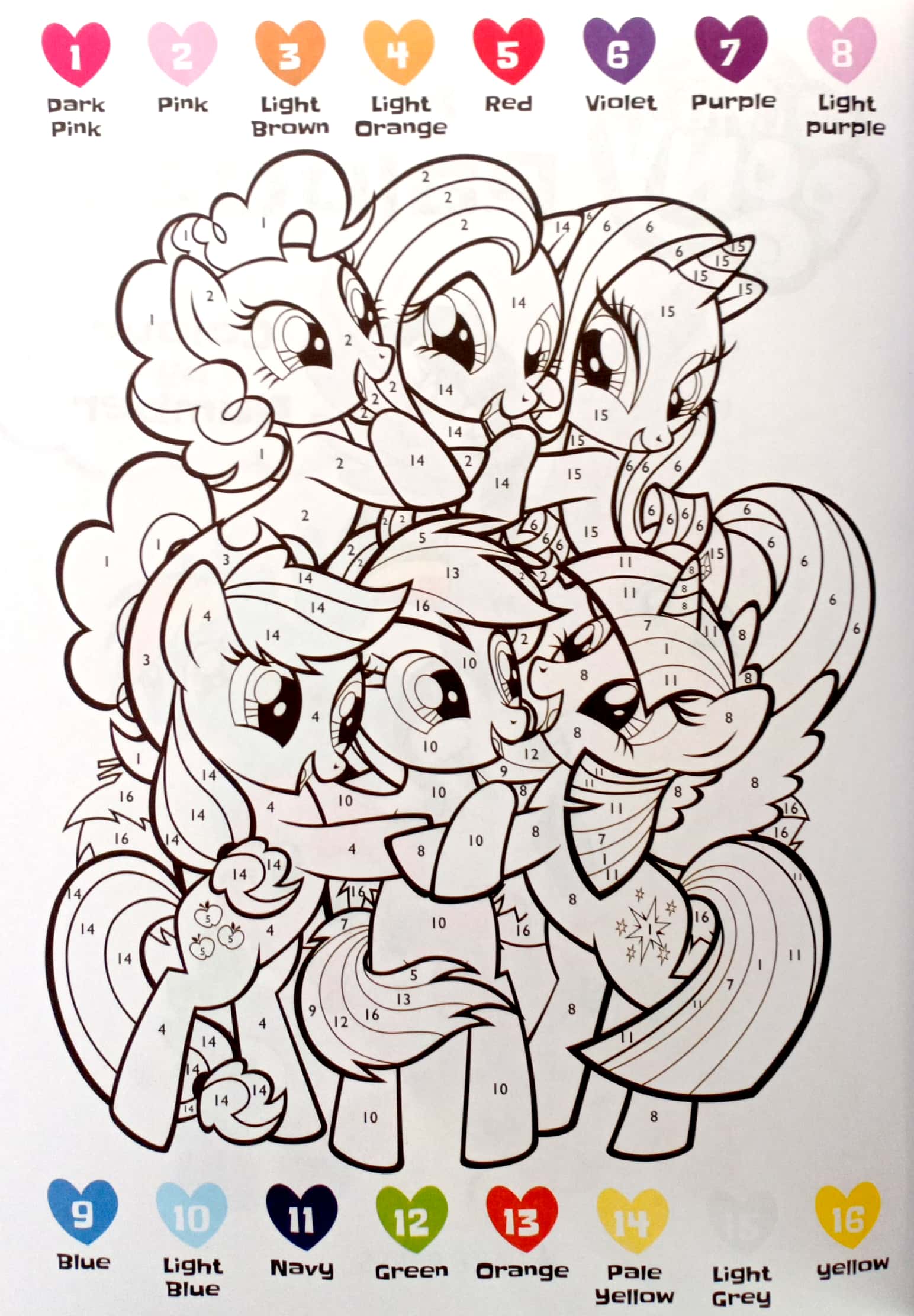 My Little Pony - Pony Palooza Colour By Number - FAHASA.COM