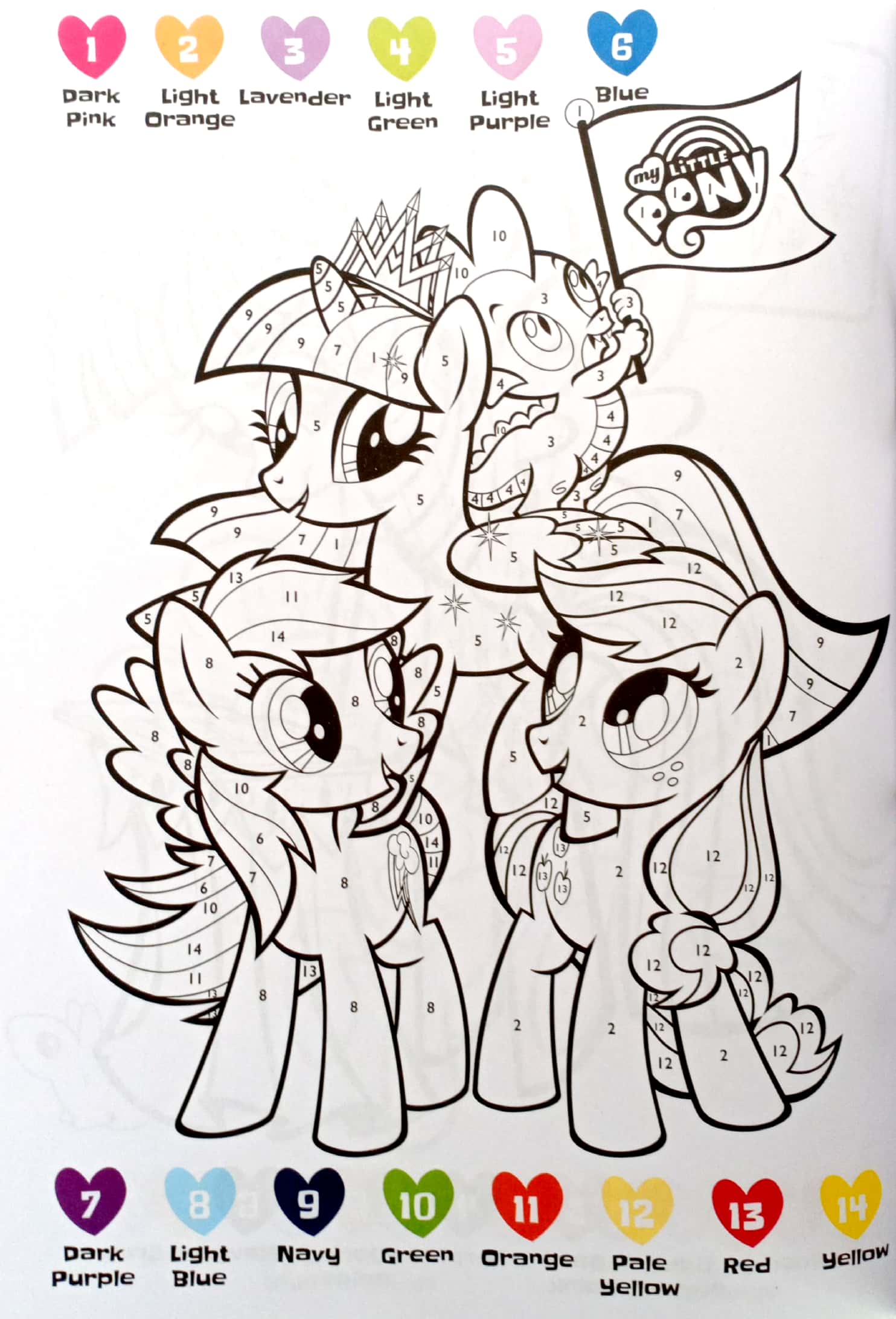 My Little Pony - Pony Palooza Colour By Number - FAHASA.COM