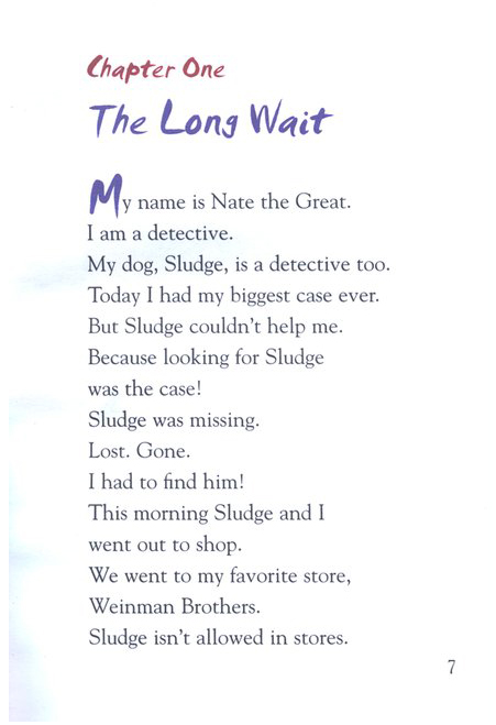 Nate The Great And The Big Sniff (Nate The Great Detective Stories ...