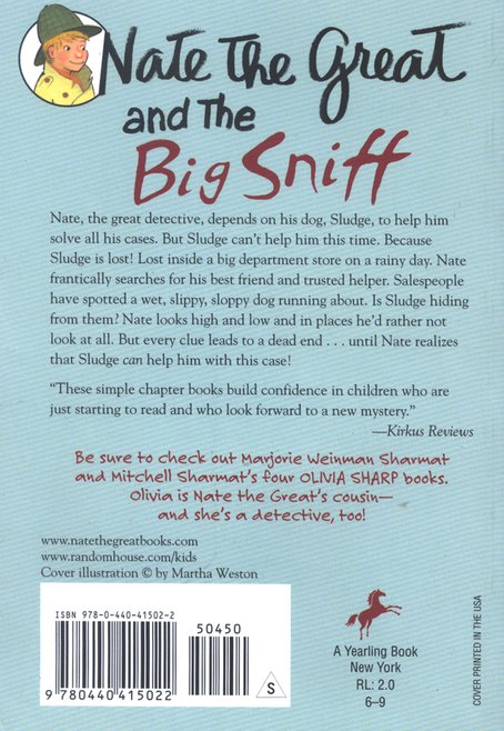 Nate The Great And The Big Sniff (Nate The Great Detective Stories ...
